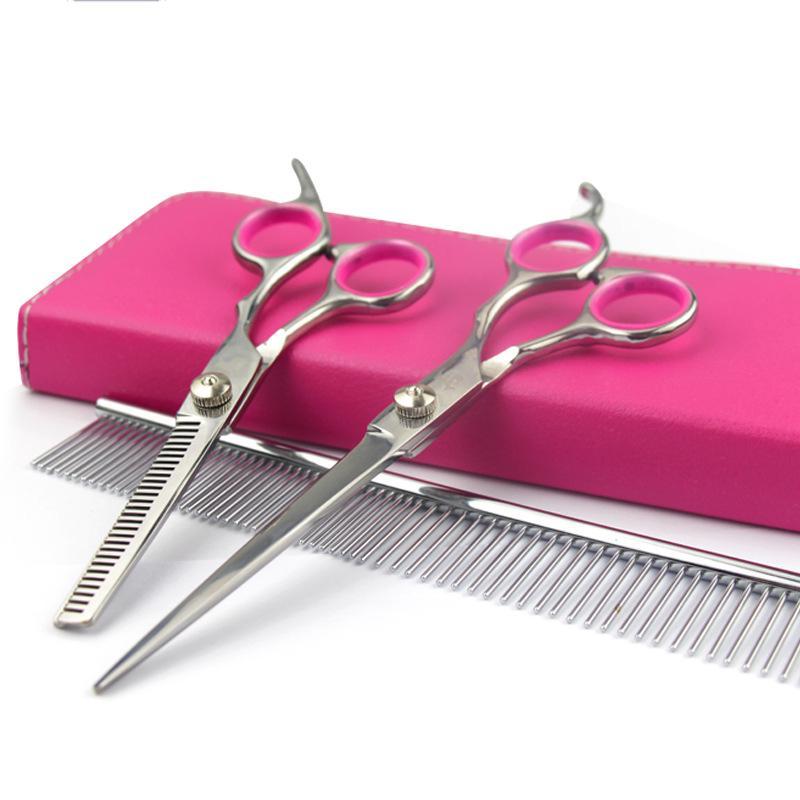 Stainless Dog Trimming and Grooming Scissors Set - Pet Clever