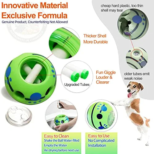 Wobble Giggle Ball Treat Toy - Pet Clever